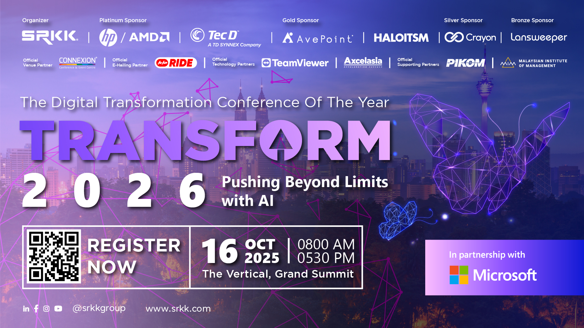 SRKK TRANSFORM 2026 - Digital Conference of the Year - SRKK